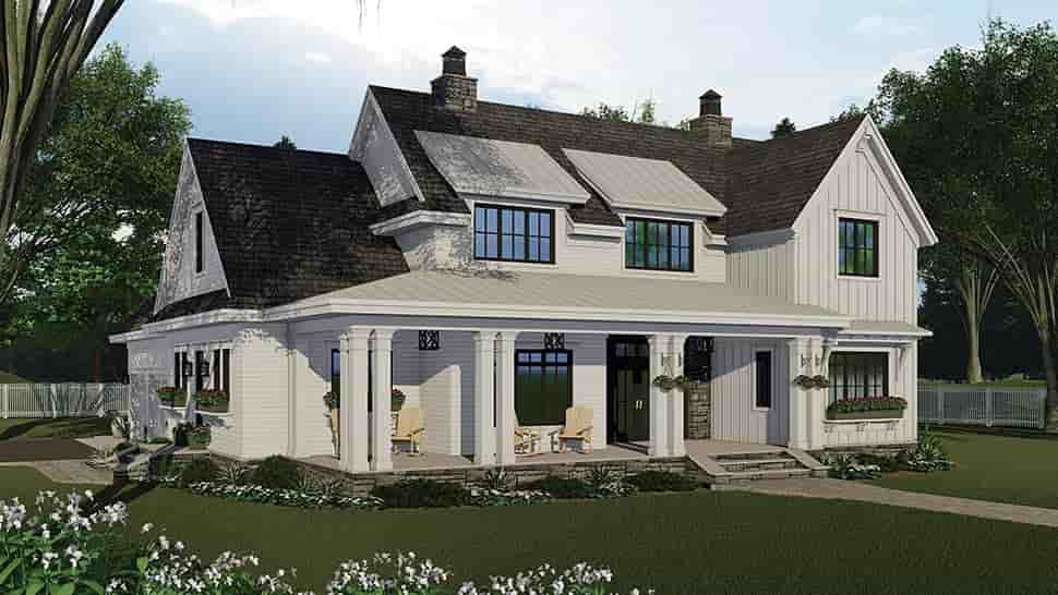 House Plan 41921 - Traditional Style with 2913 Sq Ft, 4 Bed, 4 Ba | COOLhouseplans.com