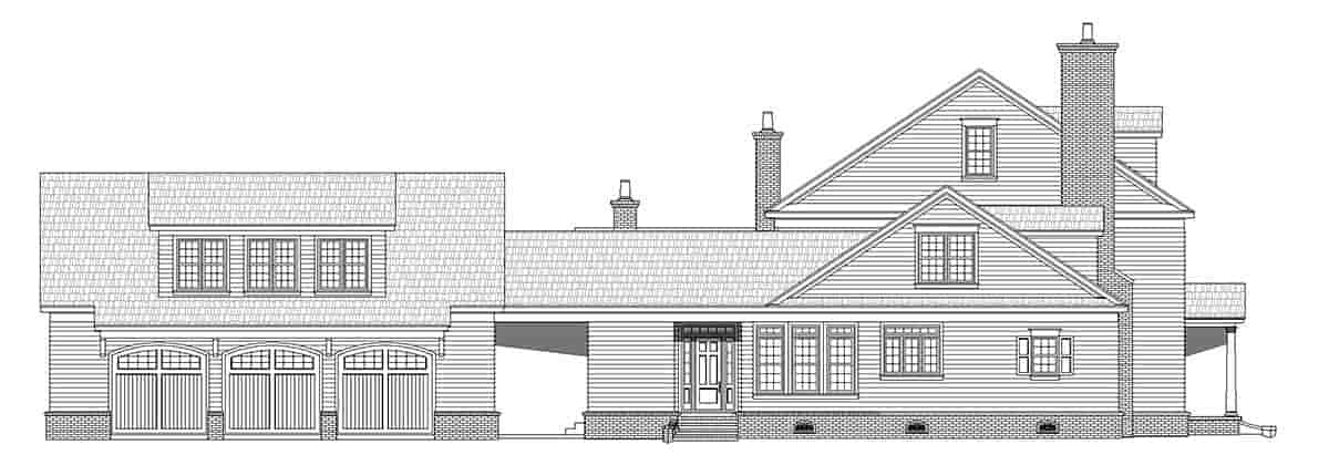 House Plan 81519 - Plantation Style with 6400 Sq Ft, 6 Bed, 5 Bat