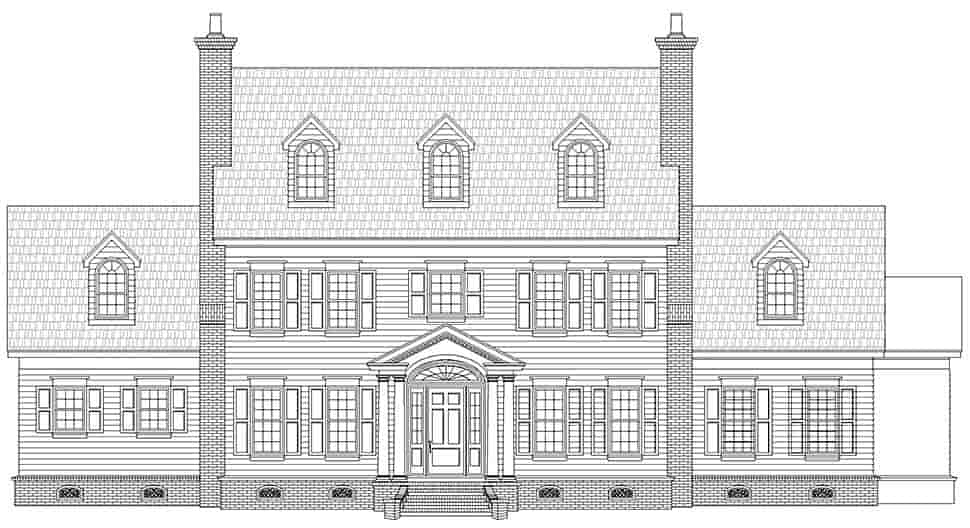 House Plan 81519 - Plantation Style with 6400 Sq Ft, 6 Bed, 5 Bat