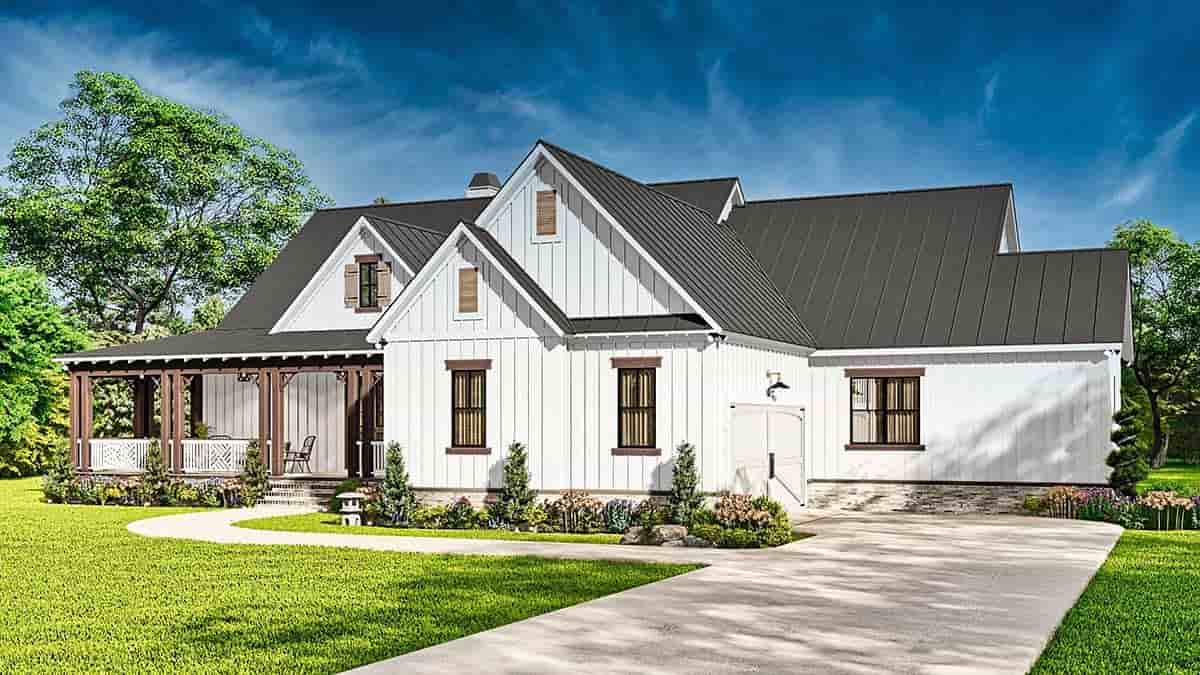 House Plan 81650 - Ranch Style with 2623 Sq Ft, 3 Bed, 2 Bath, 1