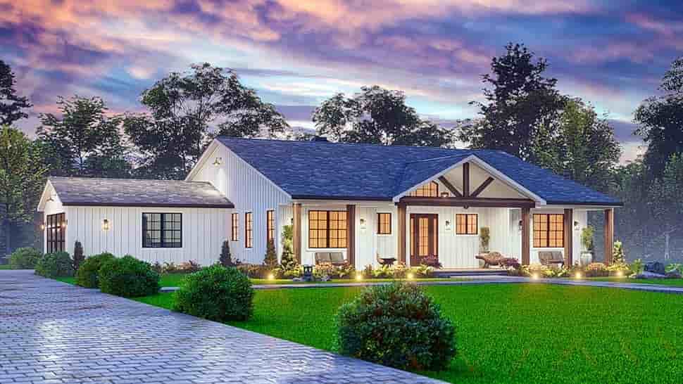 House Plan 81664 - Ranch Style with 2270 Sq Ft, 3 Bed, 2 Bath, 1