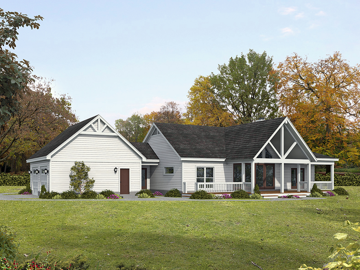House Plan 100345 - Traditional Style with 1692 Sq Ft, 2 Bed, 2 B ...