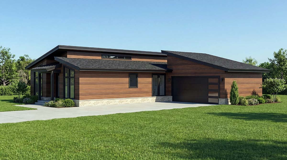 House Plan 100448 - Ranch Style with 1388 Sq Ft, 3 Bed, 2 Bath, 1 ...