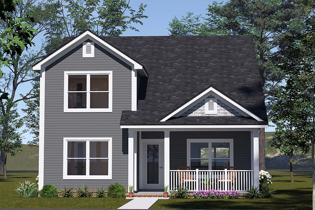 House Plan 100661 - Traditional Style with 1624 Sq Ft, 4 Bed, 3 B ...
