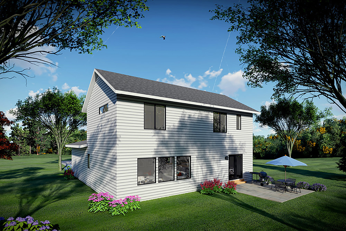 House Plan 100906 - Modern Style with 1823 Sq Ft, 3 Bed, 2 Bath ...
