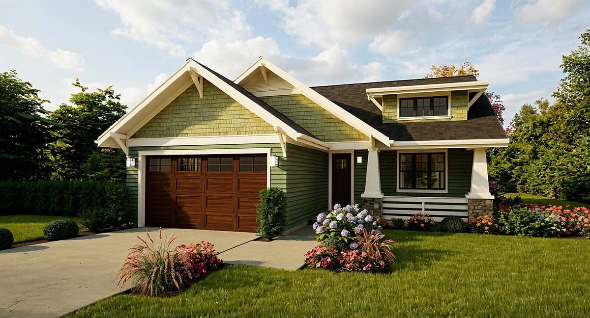 House Plan 102300 - Ranch Style with 1196 Sq Ft, 3 Bed, 2 Bath ...