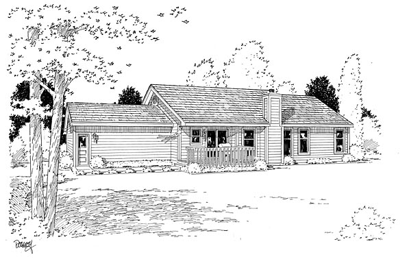 House Plan 20100 - Traditional Style with 1737 Sq Ft, 3 Bed, 2 Ba ...