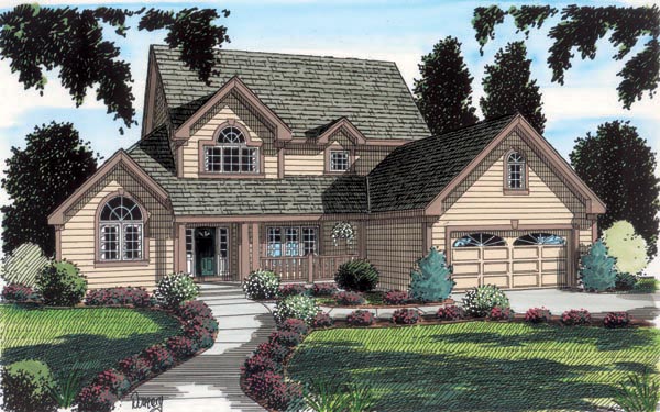 House Plan 20234 - Traditional Style with 2257 Sq Ft, 4 Bed, 2 Ba ...