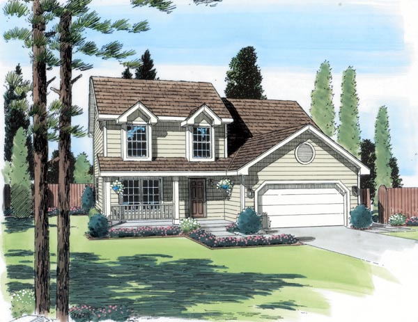 House Plan 24326 - Traditional Style with 1505 Sq Ft, 4 Bed, 1 Ba ...