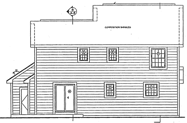 House Plan 24326 - Traditional Style with 1505 Sq Ft, 4 Bed, 1 Ba