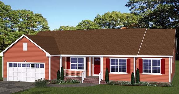 House Plan 40616 - Ranch Style with 1885 Sq Ft, 3 Bed, 2 Bath