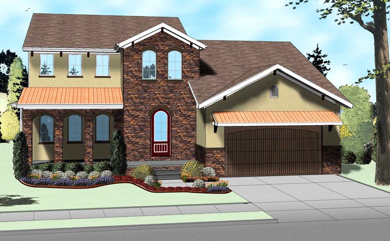 House Plan 41106 - Traditional Style with 2281 Sq Ft, 4 Bed, 2 Ba ...