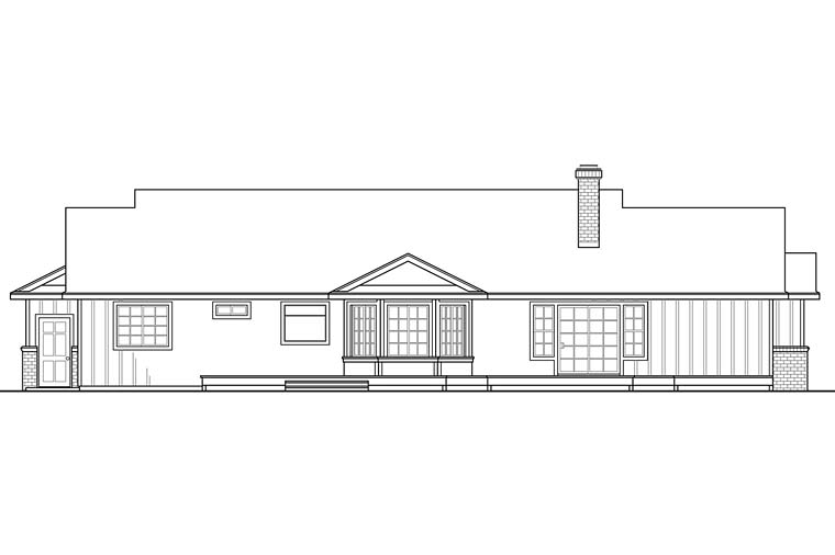 House Plan 41249 - Traditional Style with 2167 Sq Ft, 3 Bed, 2 Ba ...