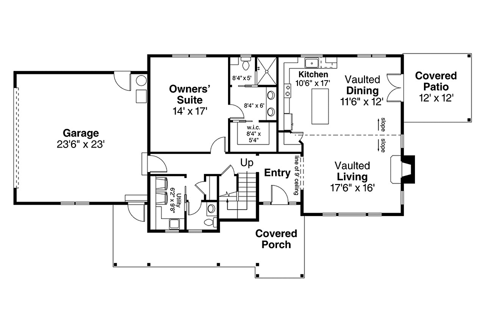 House Plan 41301 - Traditional Style with 1935 Sq Ft, 3 Bed, 2 Ba ...