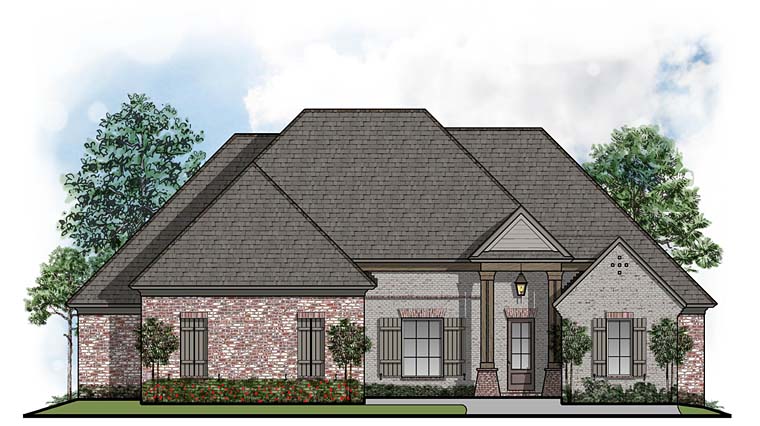 House Plan 41512 - European Style with 2522 Sq Ft, 4 Bed, 3 Bath ...