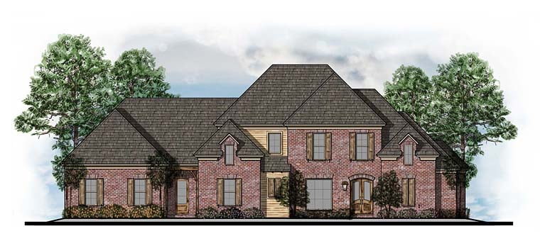 House Plan 41556 - Traditional Style with 3328 Sq Ft, 4 Bed, 3 Ba ...