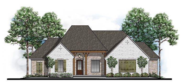 House Plan 41636 - Traditional Style with 2287 Sq Ft, 4 Bed, 3 Ba ...