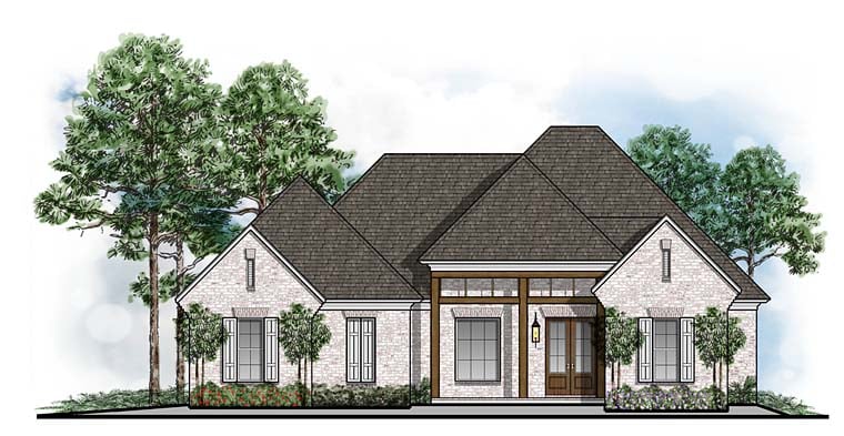 House Plan 41646 - Traditional Style with 2260 Sq Ft, 4 Bed, 3 Ba ...