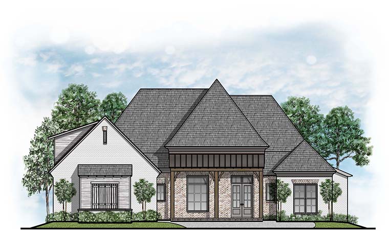 House Plan 41653 - Southern Style with 3344 Sq Ft, 4 Bed, 3 Bath ...