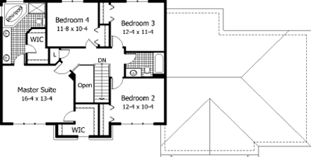 House Plan 42143 - European Style with 2300 Sq Ft, 4 Bed, 2 Bath ...