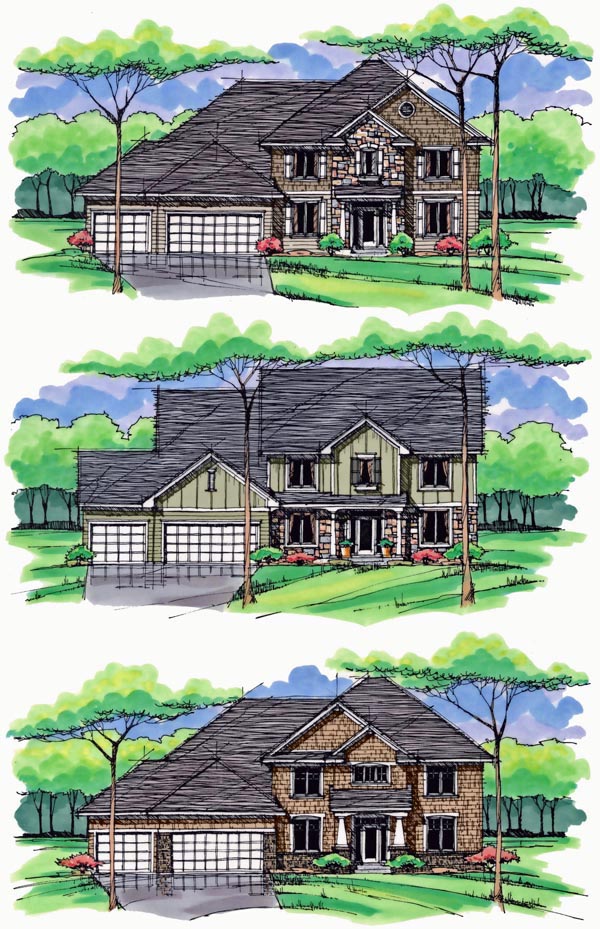 House Plan 42563 - Traditional Style with 3271 Sq Ft, 4 Bed, 3 Ba ...
