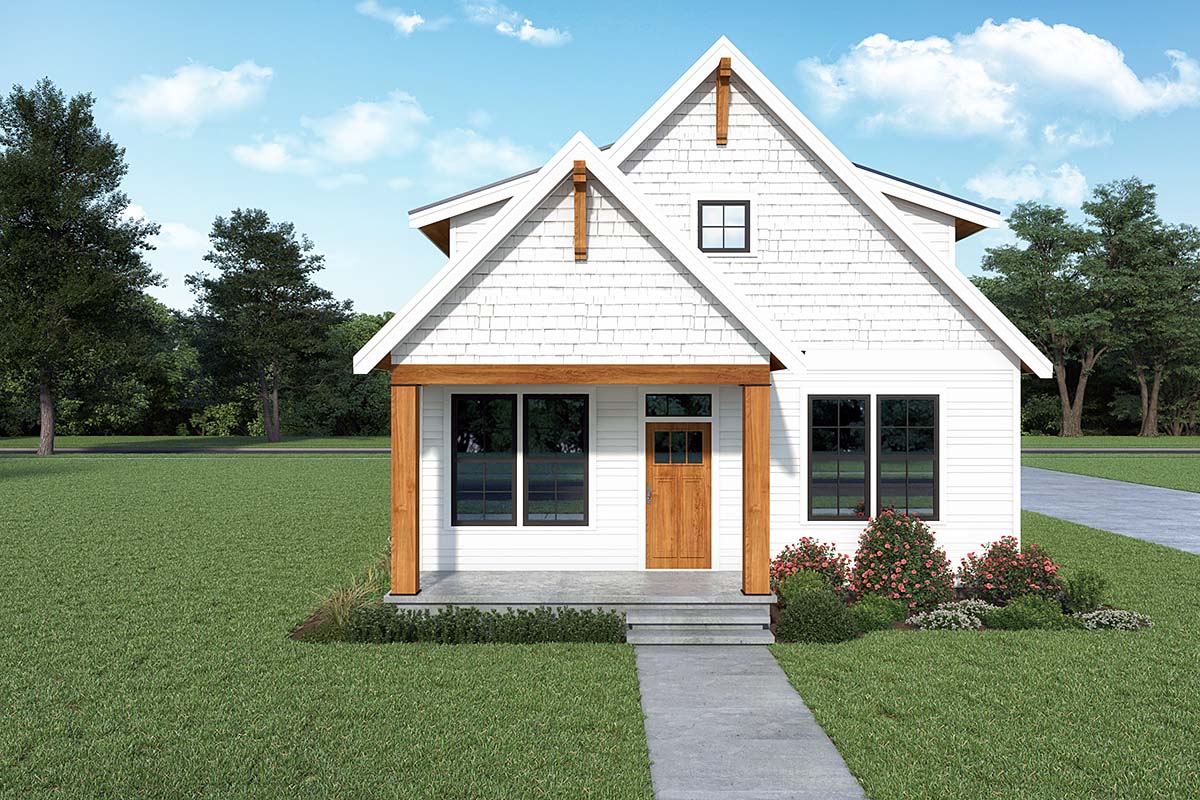 House Plan 43659 - Cottage Style with 1938 Sq Ft, 3 Bed, 2 Bath ...