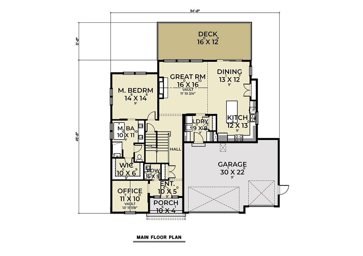 House Plan 43674 - Farmhouse Style with 2133 Sq Ft, 3 Bed, 2 Bath ...