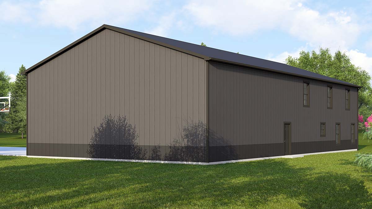House Plan 43920 - Barndominium Style with 3484 Sq Ft, 5 Bed, 3 B ...