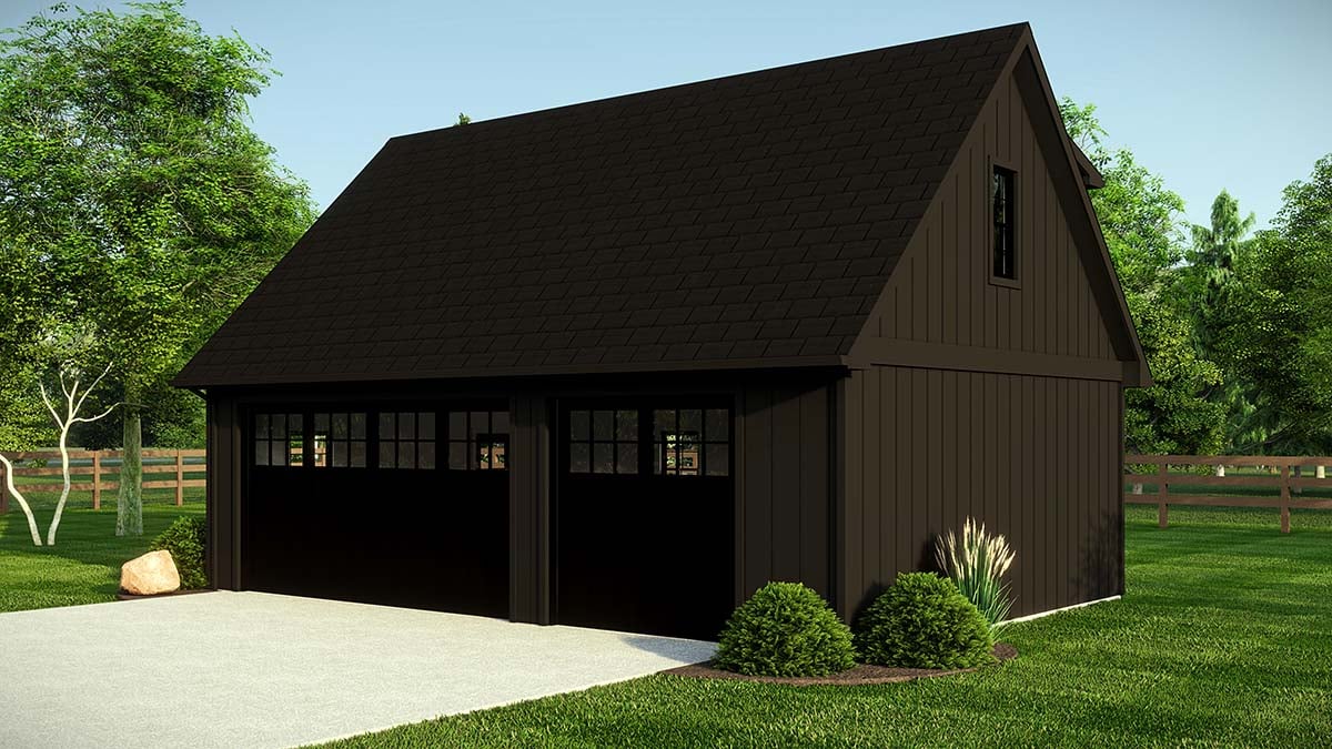 Garage Plan 43952 - 3 Car Garage Traditional Style | COOLhouseplans.com