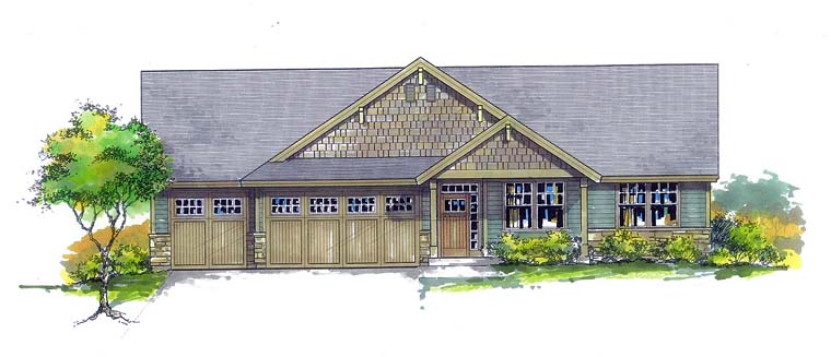 House Plan 44697 - Traditional Style with 2362 Sq Ft, 3 Bed, 2 Ba ...