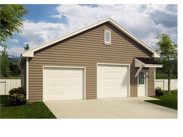 Garage Plan 45137 - 2 Car Garage | COOLhouseplans.com