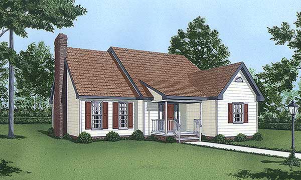 House Plan 45433 - Cape Cod Style with 1680 Sq Ft, 3 Bed, 2 Bath ...