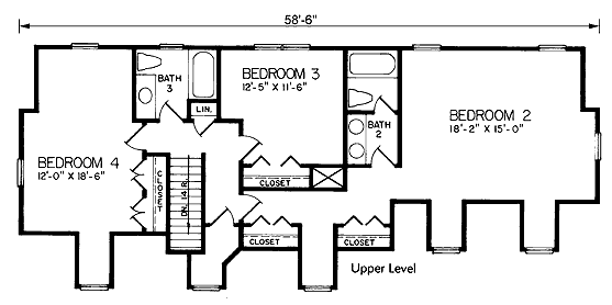 House Plan 45480 - Cape Cod Style with 2147 Sq Ft, 4 Bed, 3 Bath ...