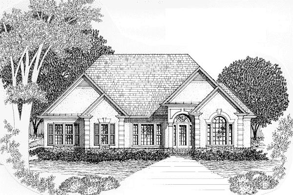 House Plan 45823 - European Style with 2086 Sq Ft, 3 Bed, 2 Bath ...