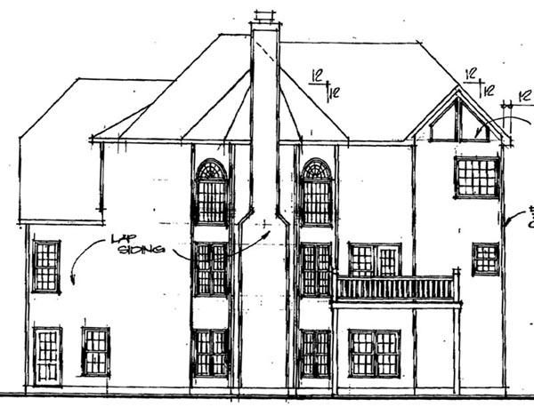 House Plan 45833 - Traditional Style with 2494 Sq Ft, 4 Bed, 4 Ba