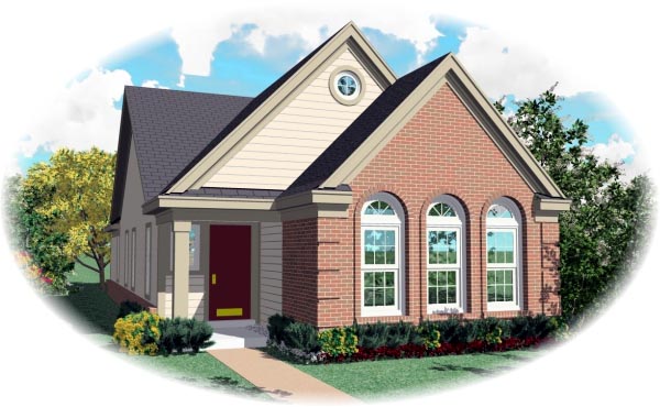 House Plan 46435 - One-Story Style with 1336 Sq Ft, 3 Bed, 2 Bath ...