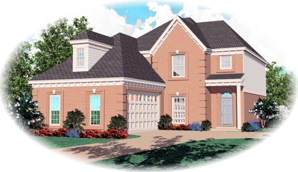 House Plan 46449 - Narrow Lot Style with 1821 Sq Ft, 3 Bed, 2 Bat ...