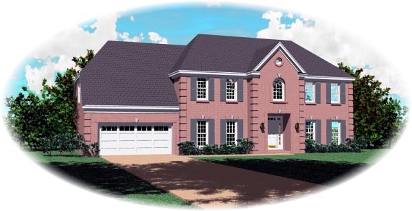 House Plan 46754 - with 2942 Sq Ft, 4 Bed, 3 Bath, 1 Half Bath ...