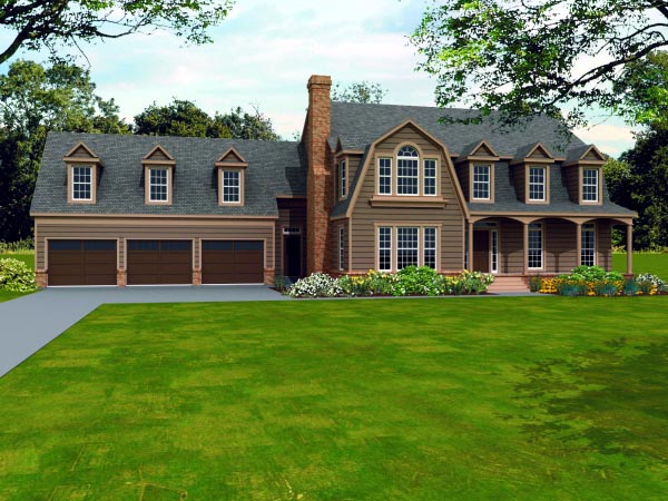 House Plan 47439 - Country Style with 3144 Sq Ft, 4 Bed, 4 Bath ...