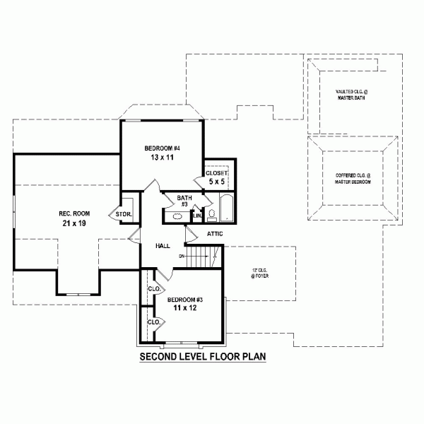 House Plan 47443 - Traditional Style with 2870 Sq Ft, 4 Bed, 3 Ba ...
