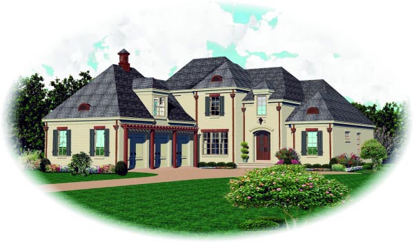 House Plan 47528 - Country Style with 5047 Sq Ft, 3 Bed, 4 Bath ...