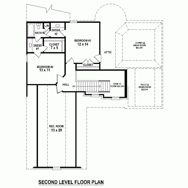 House Plan 47939 - Traditional Style with 2842 Sq Ft, 3 Bed, 2 Ba ...