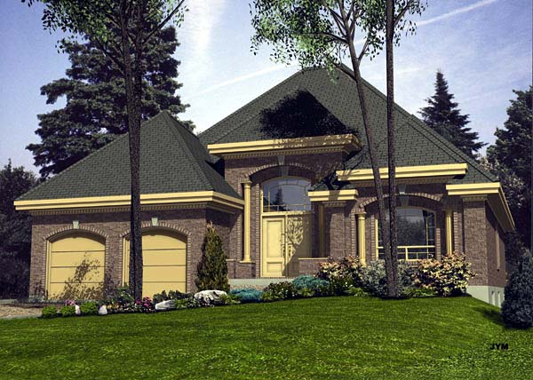 House Plan 48083 - One-Story Style with 1533 Sq Ft, 2 Bed, 1 Bath ...