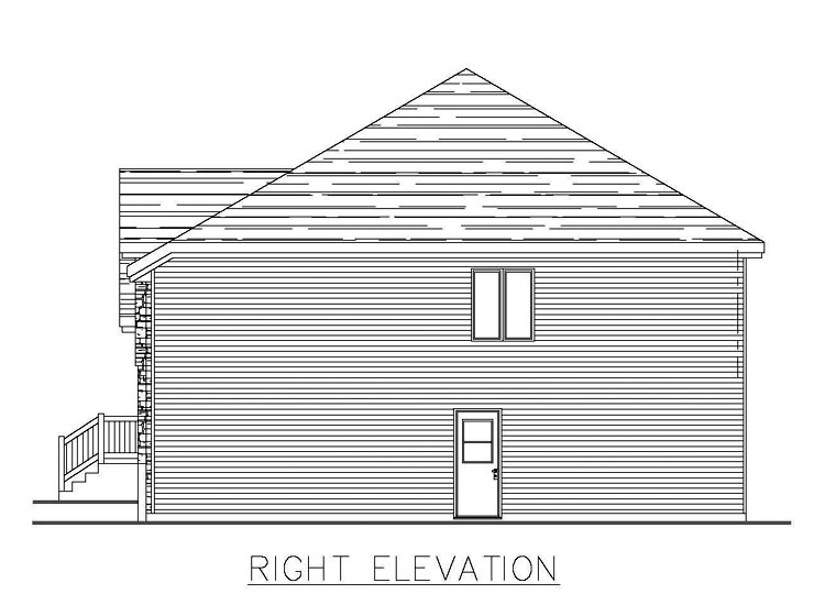 House Plan 48283 - European Style with 1293 Sq Ft, 3 Bed, 1 Bath