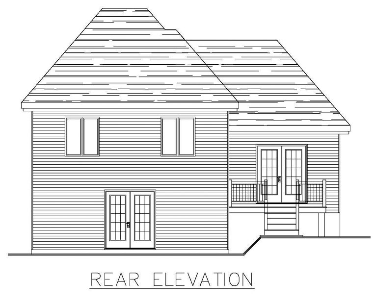 House Plan 48283 - European Style with 1293 Sq Ft, 3 Bed, 1 Bath