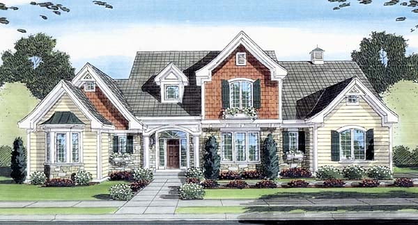 House Plan 50149 - European Style with 2544 Sq Ft, 4 Bed, 3 Bath ...