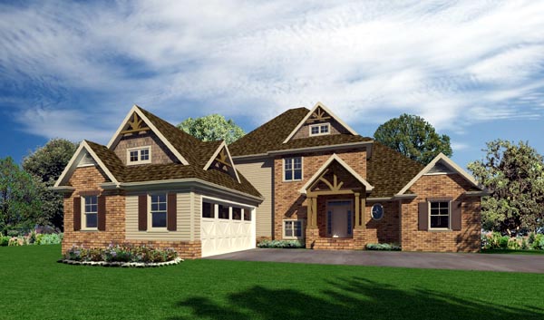 House Plan 50229 - Craftsman Style with 2569 Sq Ft, 3 Bed, 2 Bath ...