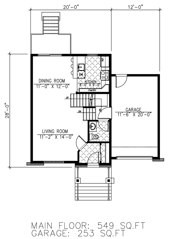 House Plan 50302 - Contemporary Style with 1315 Sq Ft, 2 Bed, 1 B ...