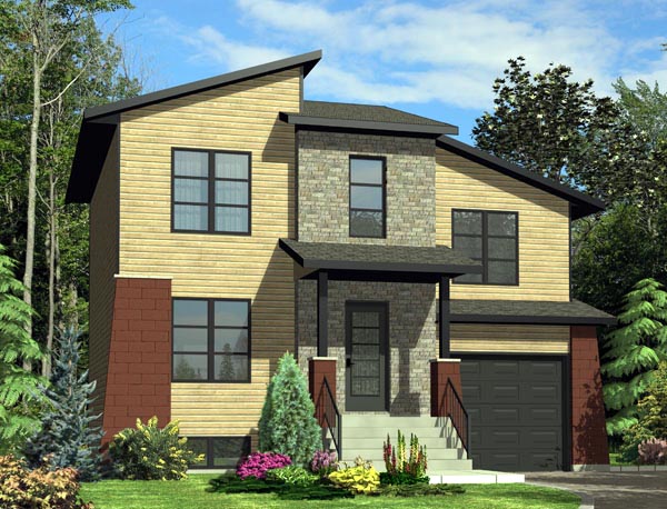 House Plan 50302 - Contemporary Style with 1315 Sq Ft, 2 Bed, 1 B ...