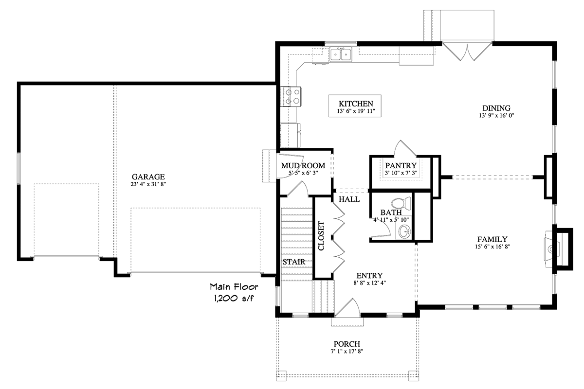 House Plan 50404 - with 4025 Sq Ft, 5 Bed, 3 Bath, 1 Half Bath ...